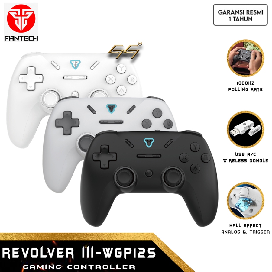 Jual Fantech Revolver III WGP12S Gamepad Wireless Anti Drifting Hall ...