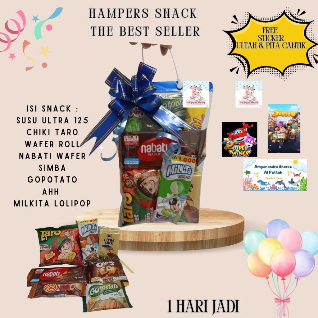 Jual HAMPERS ULANG TAHUN ANAK PAKET ULTAH ANAK SNACK ULTAH ANAK LENGKAP ...