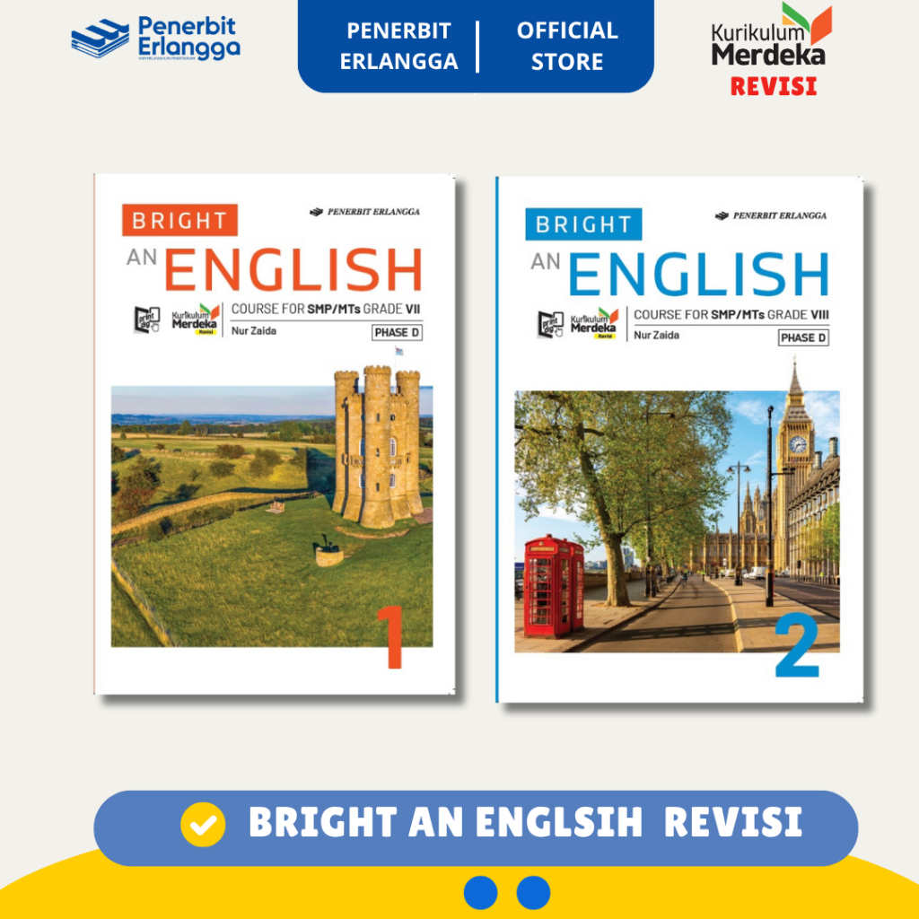Jual [Erlangga Official] Bright An English Course Merdeka Smp Grade 7 8 - Kurikulum Merdeka ...