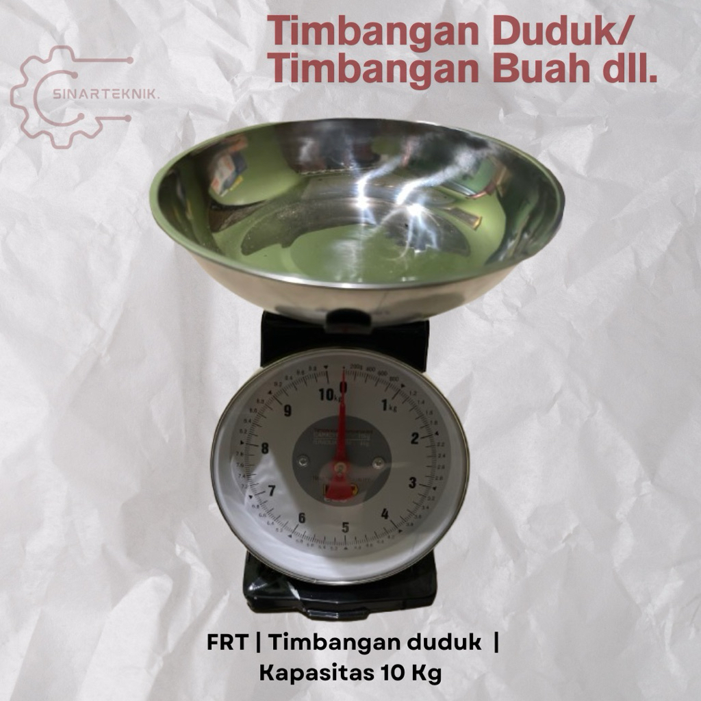 Jual FRT Timbangan duduk/timbangan buah/timbangan serbaguna 10 KG warna ...