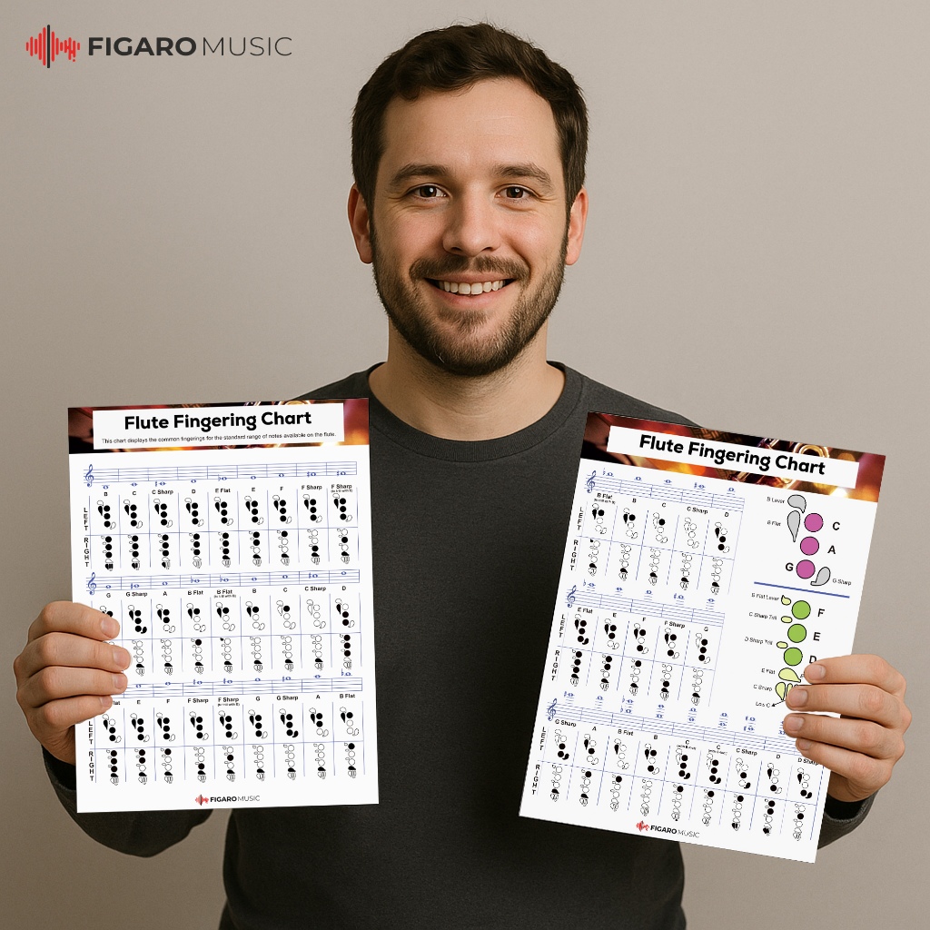 Jual Poster Flute Fingering Chart Basics Instructions | Shopee Indonesia