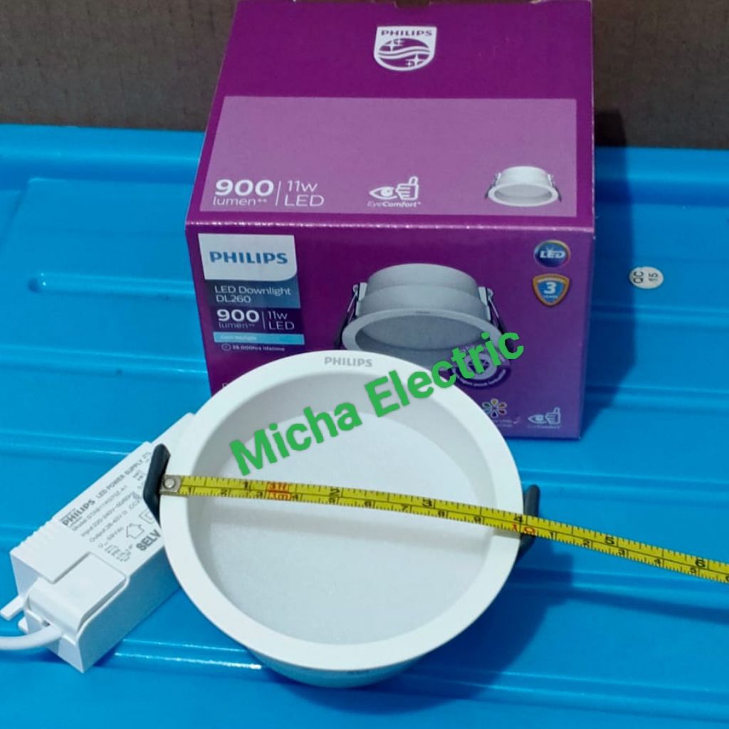 Jual PHILIPS DL260 LED Downlight 11 WATT 6500K Inbow/ LED Panel Plafon ...