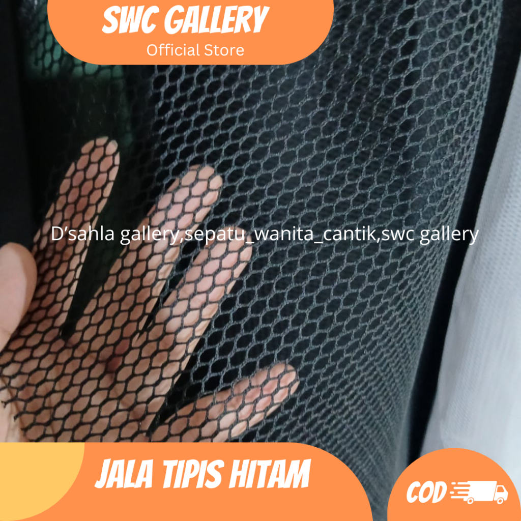 Jual Bahan Kain Jala / Kain Jaring Tipis Lubang Kecil 3 mm Meteran ...