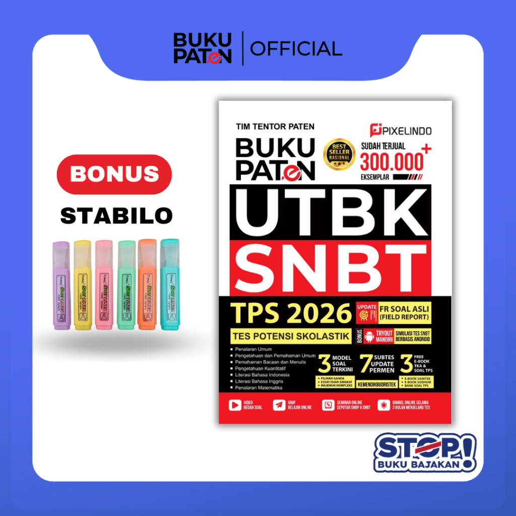 Jual BUKU PATEN UTBK SNBT 2026 TPS TES POTENSI SKOLASTIK UTBK 2026 SNBT ...