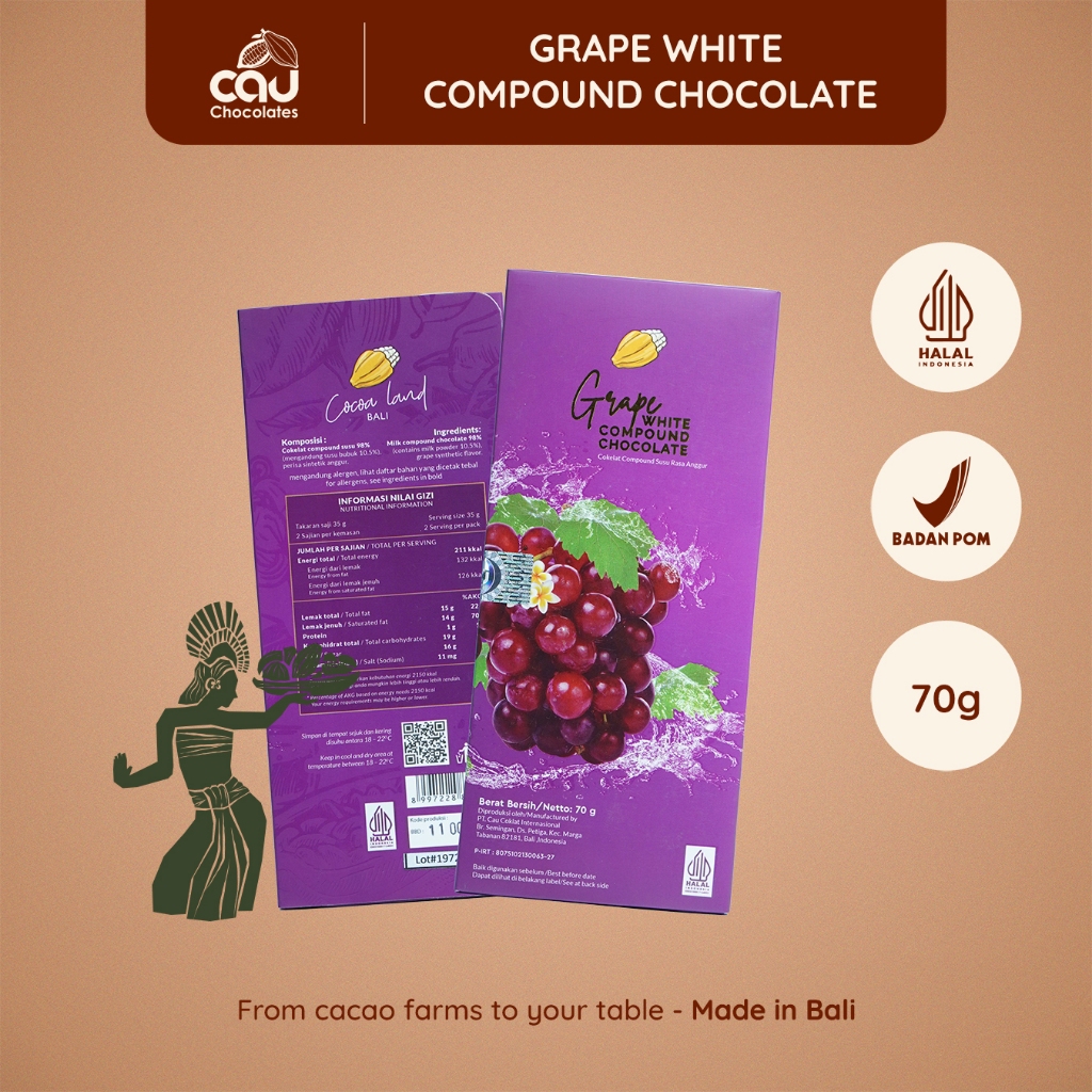 Jual Cocoa Land - Grape Chocolate Compound - 70 g | Shopee Indonesia
