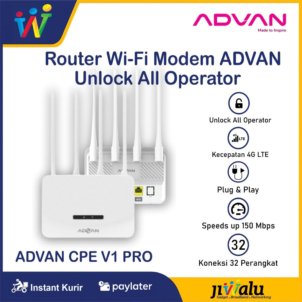 Jual ADVAN CPE V1 Pro Modem Router WiFi 4G LTE unlock all operator ...