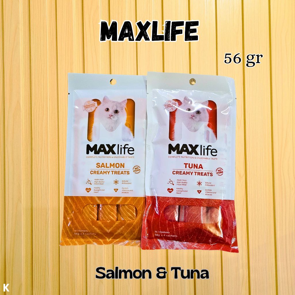 Jual Maxlife Creamy Treats 14 gr x 4 Sachet - Snack/Treat/Camilan ...