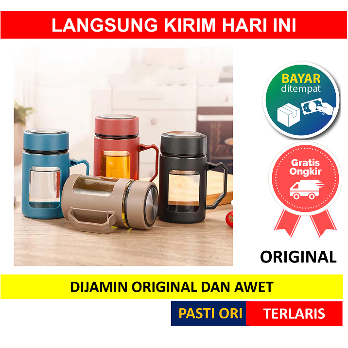 Jual GELAS CANGKANG Gagang SHELL ESTETIK Kaca 500 ML 500ml Cangkir ...