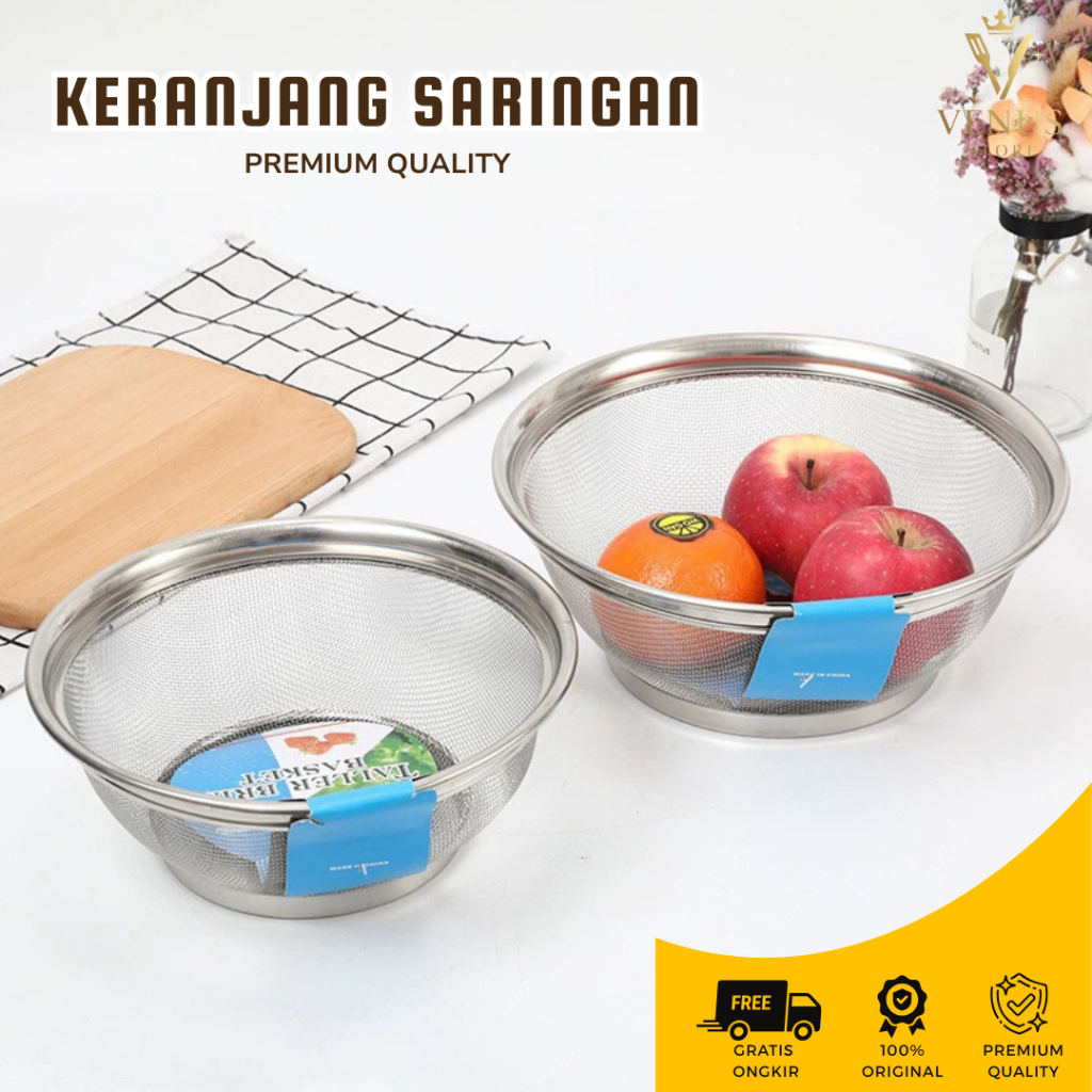 Jual Venus Store - Baskom Bolong Sayur Baskom Stainless Wadah Cuci ...