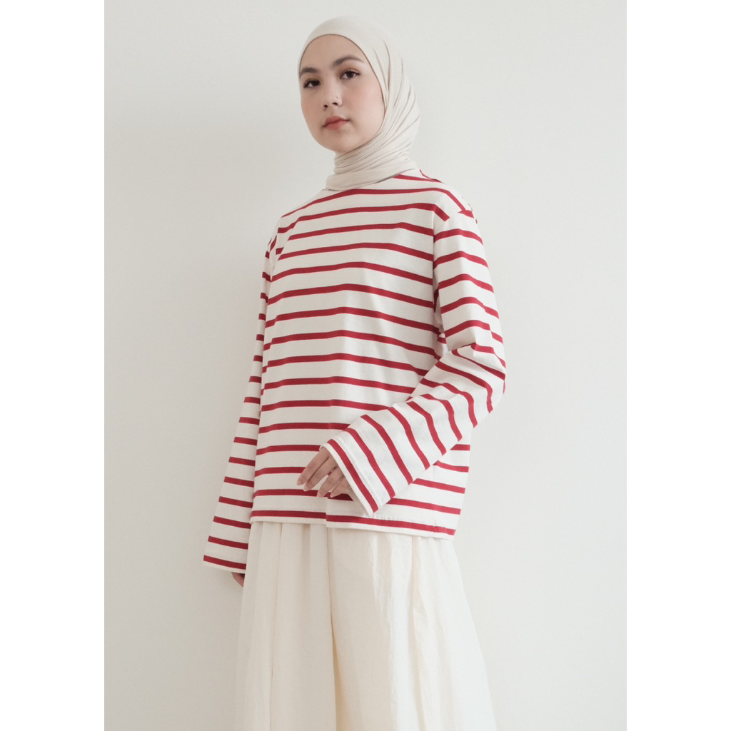 Jual Monrue Stripe T Shirt | Shopee Indonesia