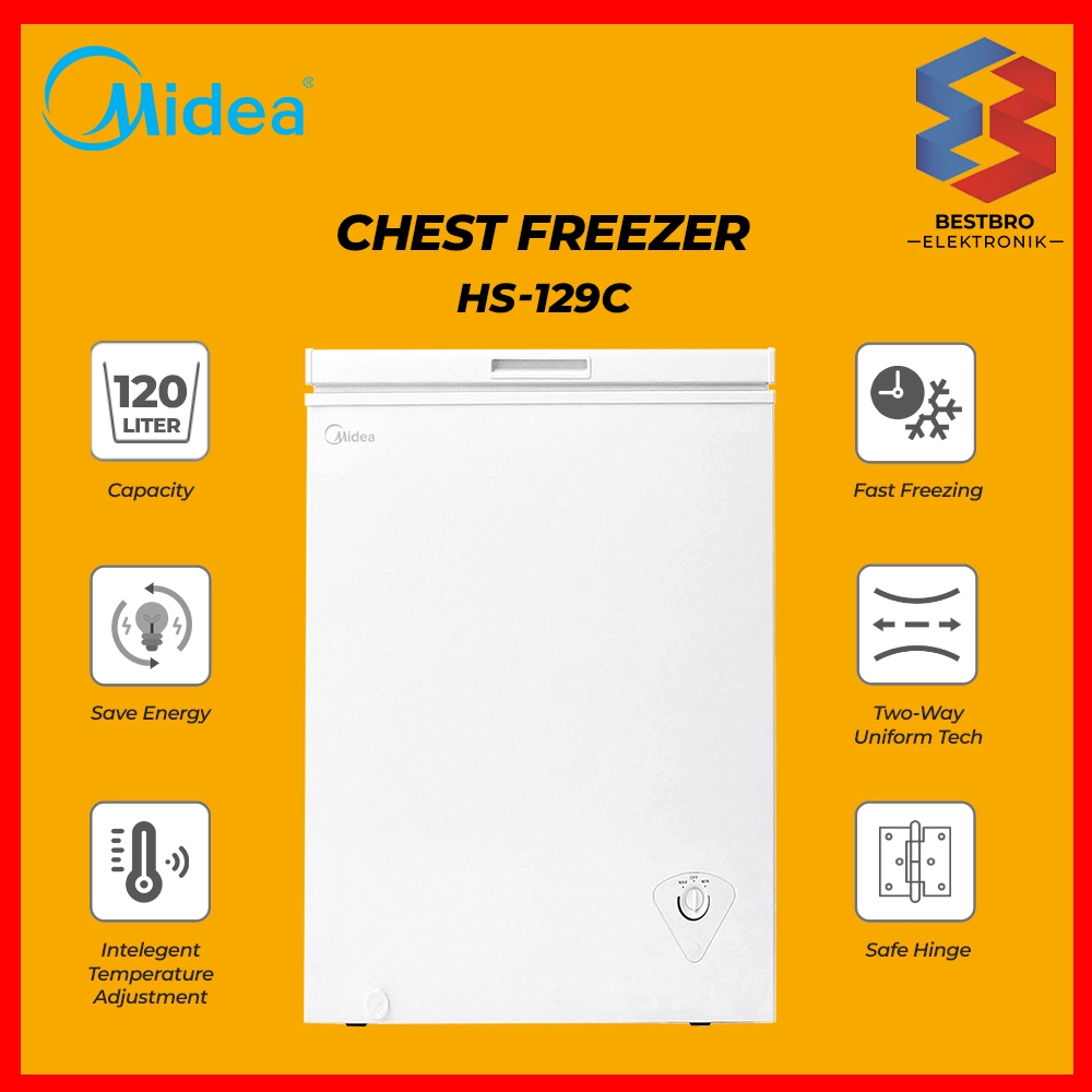 Jual Midea Chest Freezer HS-129C Kapasitas 99 Liter | Shopee Indonesia