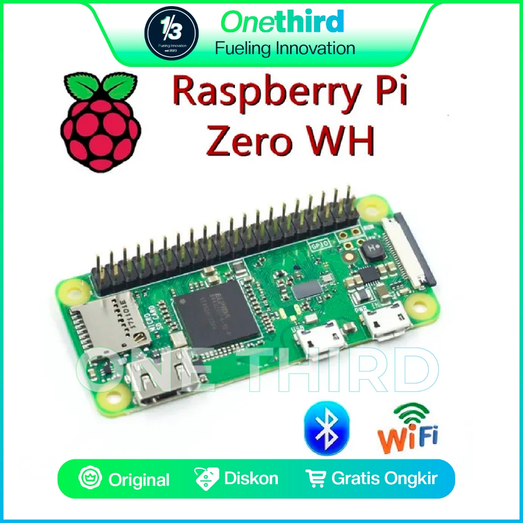 Jual Brand New Raspberry Pi ZERO WH mini pc SBC Linux Original made in ...