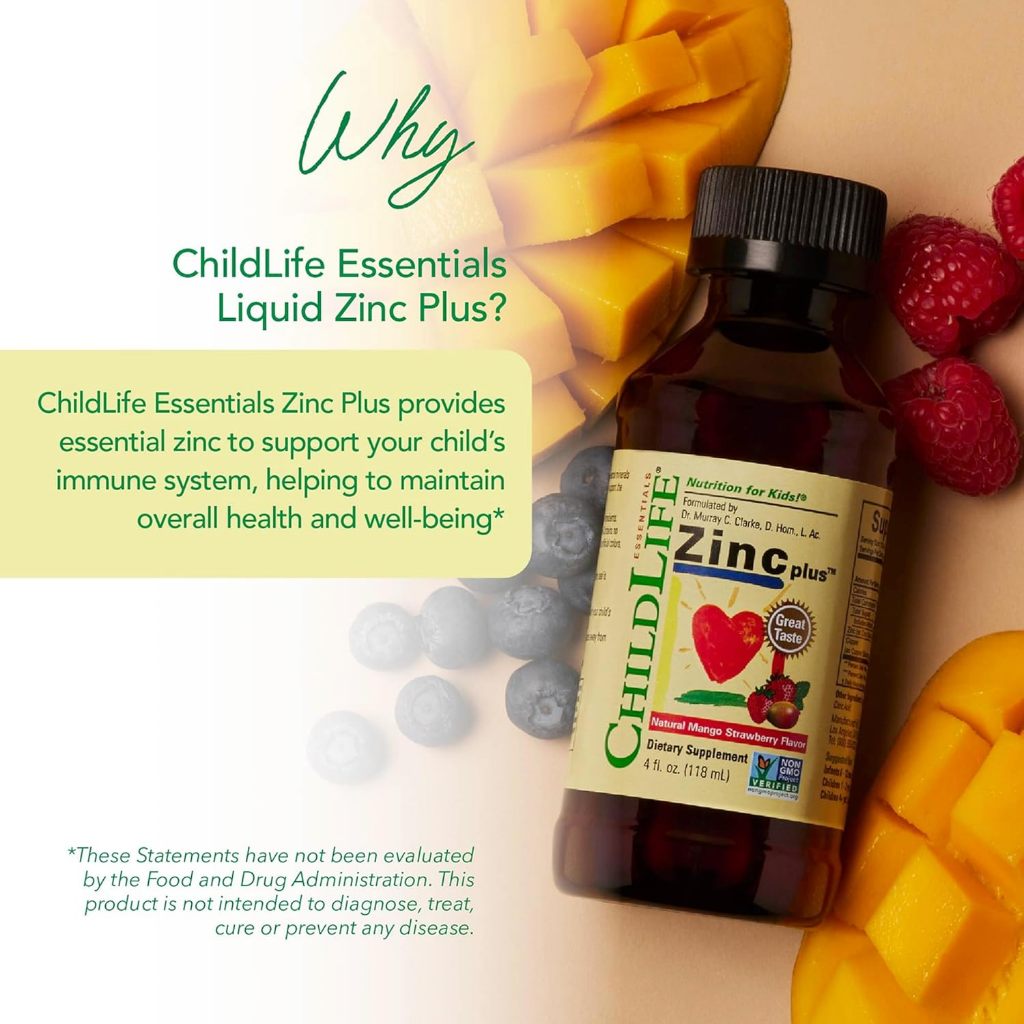 Jual ChildLife Essentials Liquid Zinc Plus Mango Strawberry Flavor (118 ...