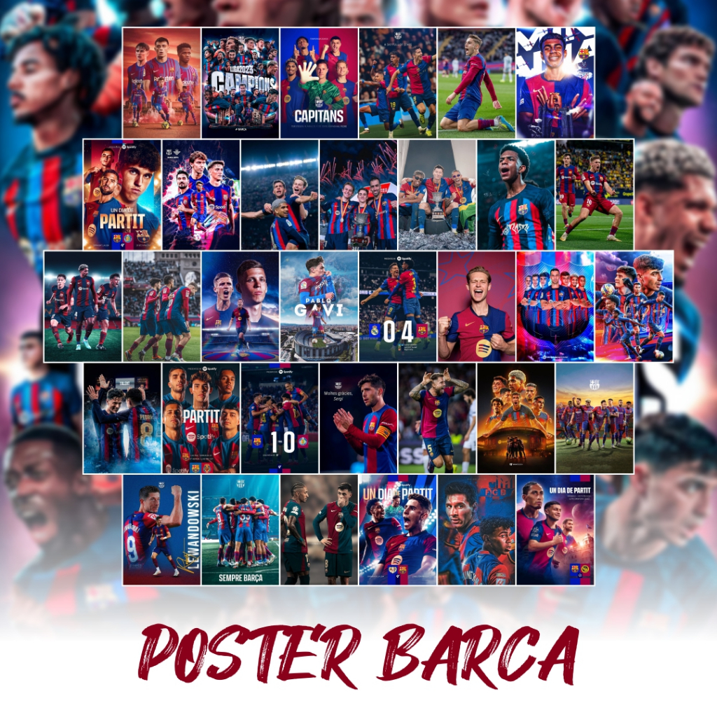 Jual POSTER DINDING BARCELONA BARCA MURAH FREE STIKER | Shopee Indonesia