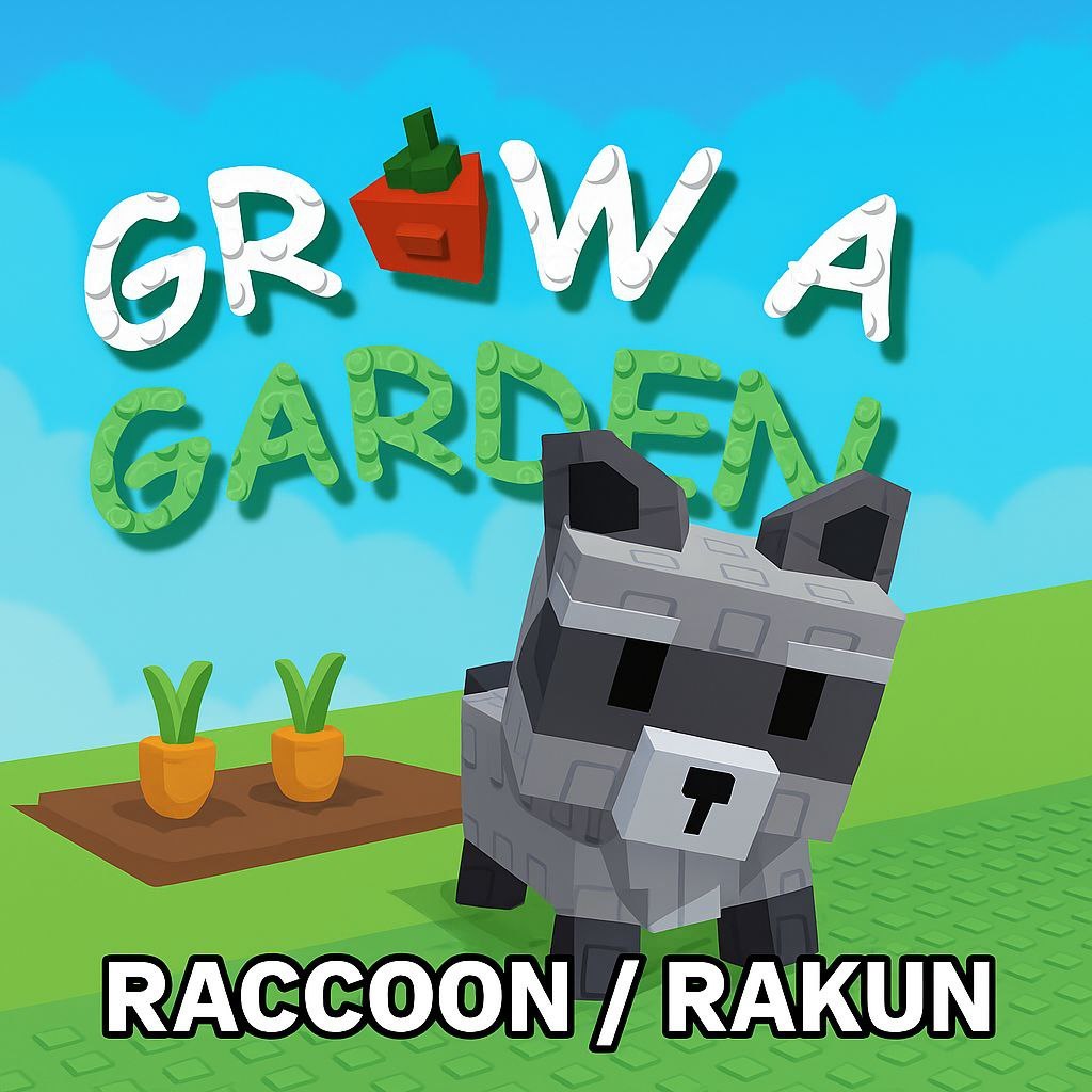 Jual RACCOON / RAKUN | PET GROW A GARDEN (GAME) | Shopee Indonesia