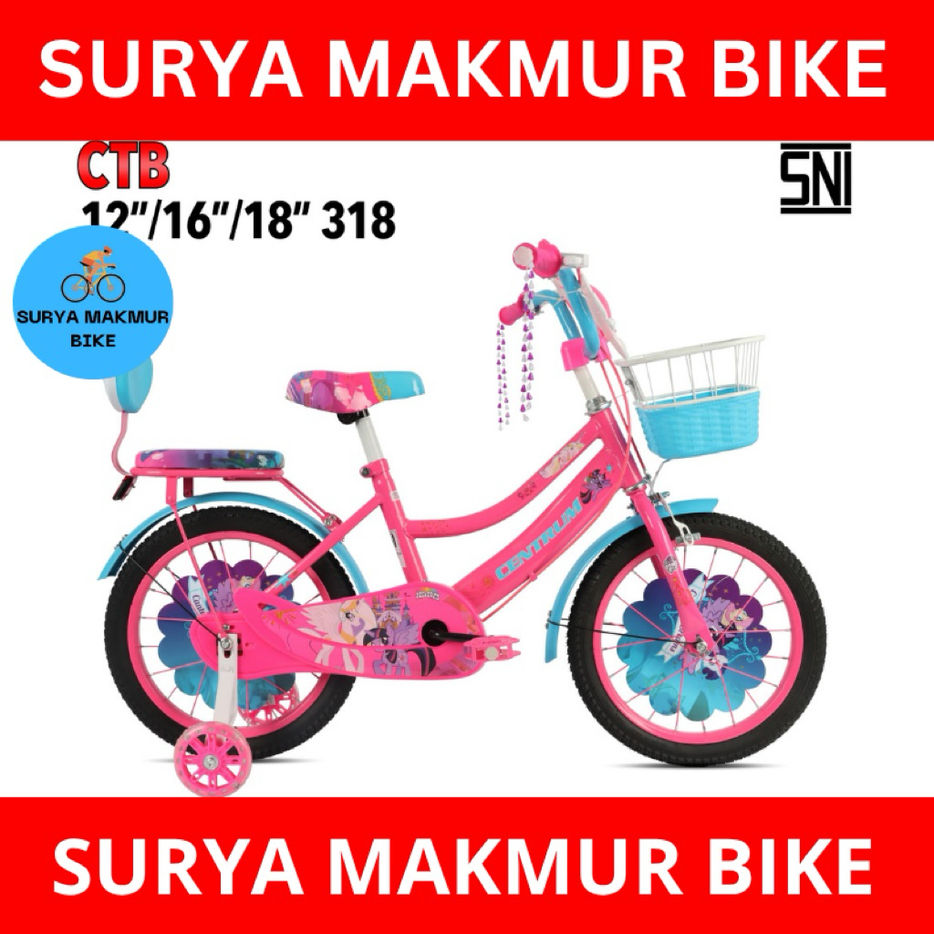 Jual Sepeda anak perempuan 12"16"18"Centrum 318 New | Shopee Indonesia