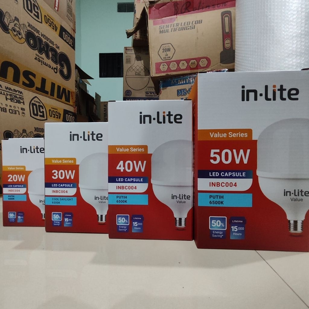 Jual IN LITE/inlite LAMPU LED CAPSULE INBC004 PUTIH TERANG SNI GARANSI RESMI | Shopee Indonesia