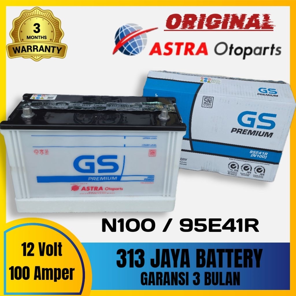 Jual AKI GS ASTRA N100 95E41R GENSET , TRUCK , FORKLIFT , TRACTORS ...