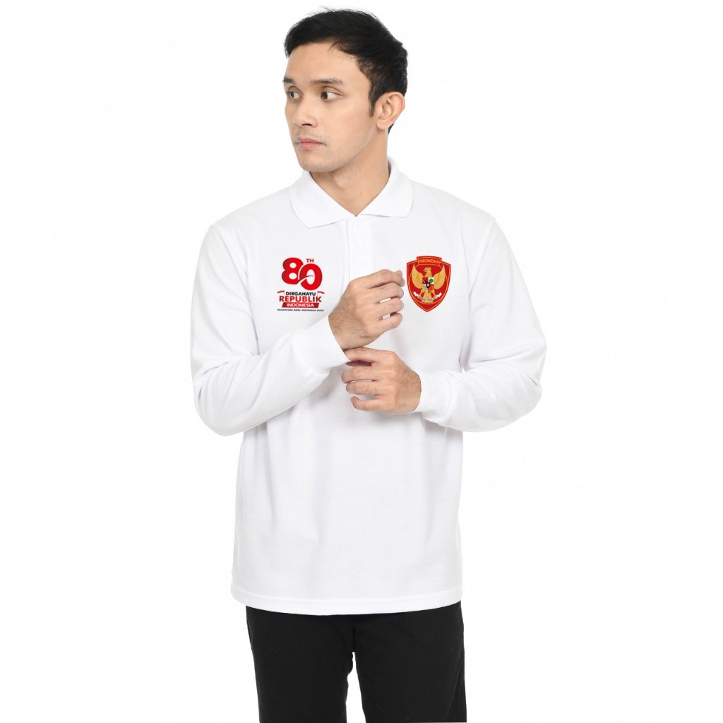 Jual Polo Polos Panjang Logo Garuda 80th Kemerdekaan / Polo Panjang ...