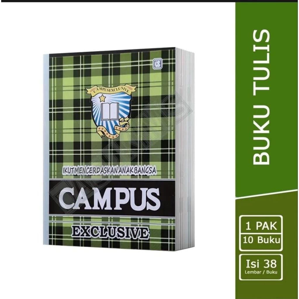 Jual BUKU TULIS CAMPUS EXCLUSIVE 1PAK ISI 10 BUKU TULIS ANAK SEKOLAH | Shopee Indonesia