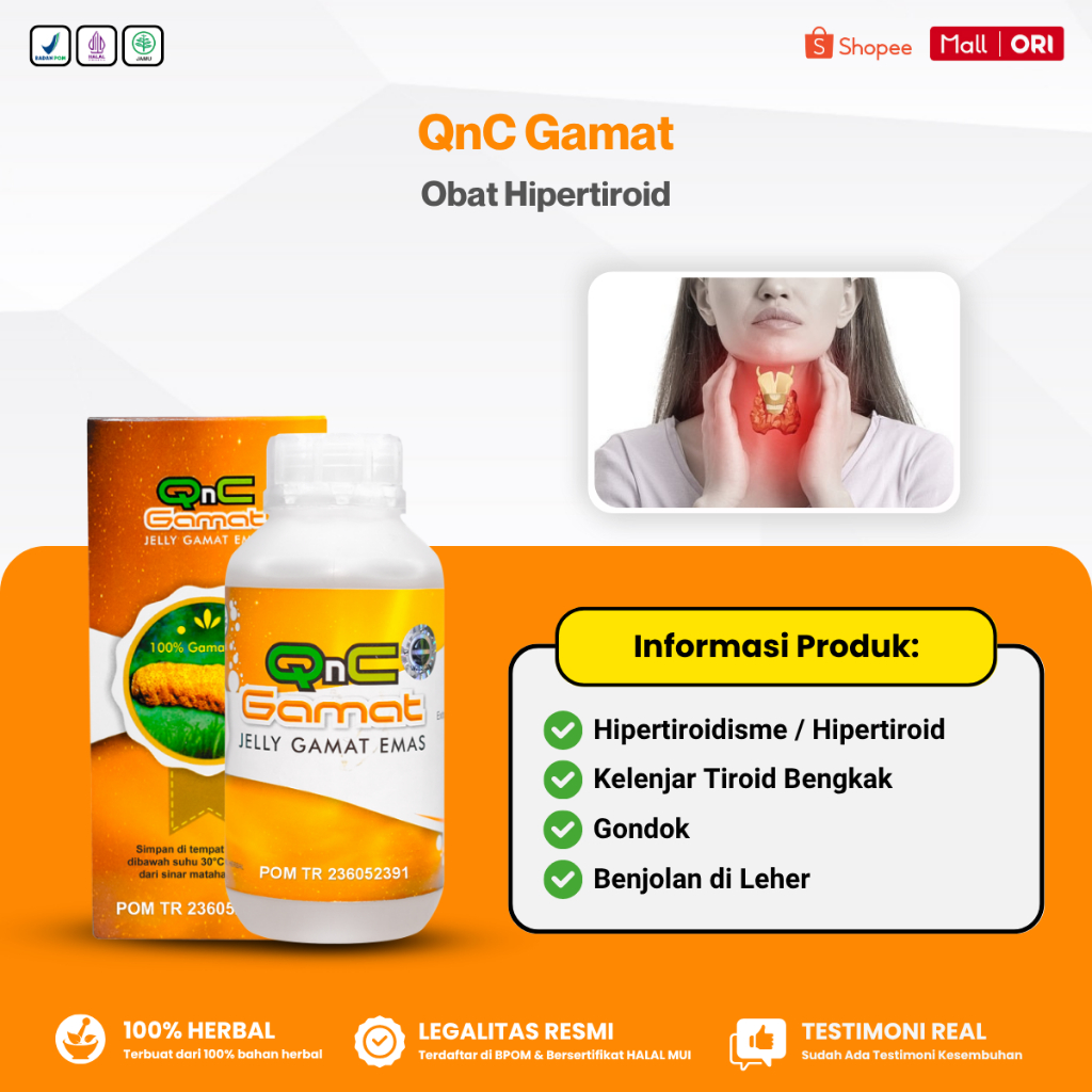 Jual Obat Hipertiroid Gondok Kelenjar Tiroid Bengkak Benjolan di Leher ...