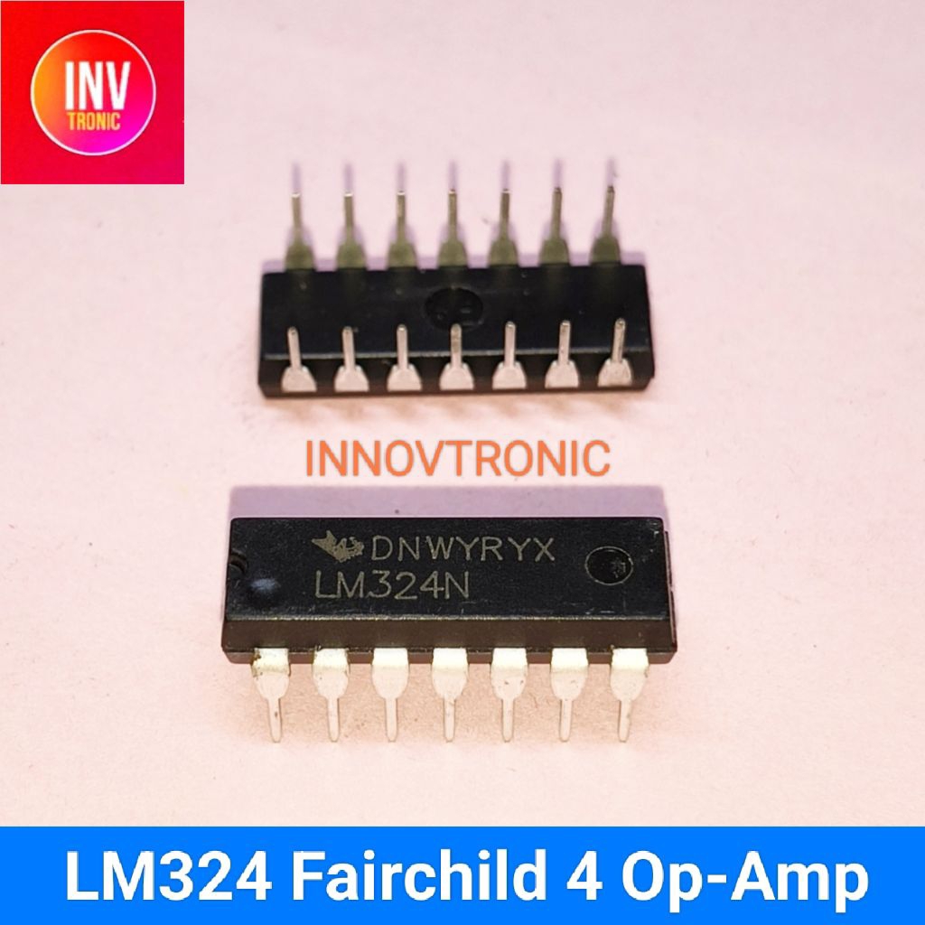 Jual High Quality IC LM324N ST DIP 14 pin LM 324 Fairchild Quad Op Amp ...
