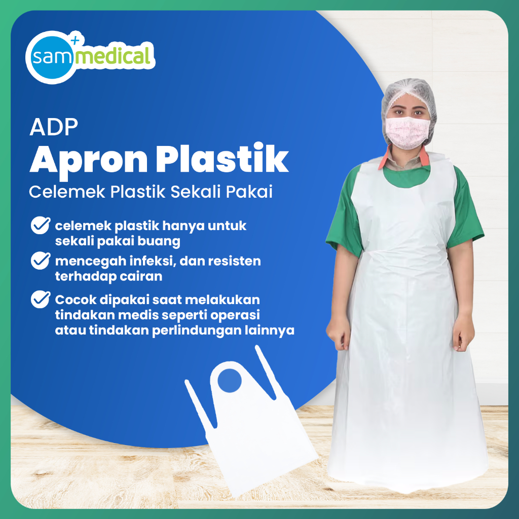 Jual ADP Apron / Celemek Plastik Putih /BOX | Shopee Indonesia