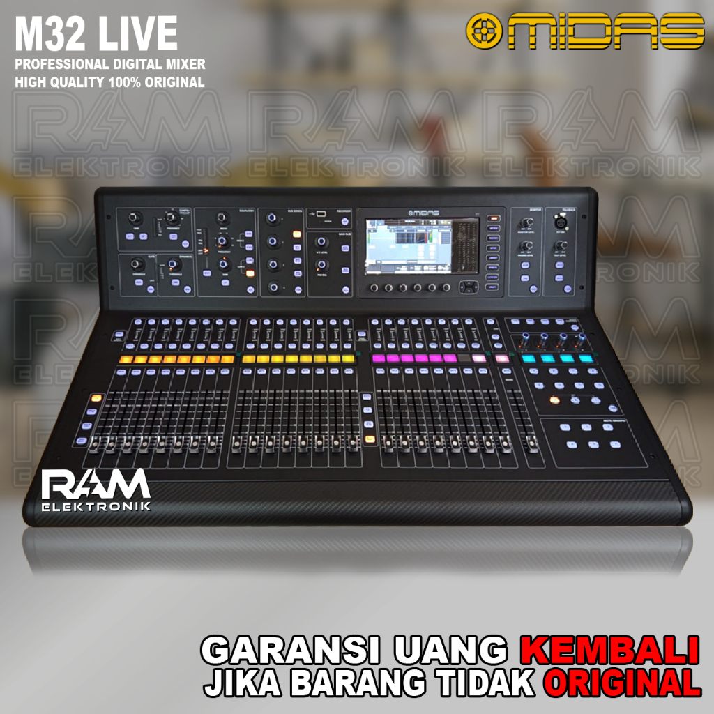 Jual Mixer Digital MIDAS M32 Live MultiTrack Recording For Live And Studio ORIGINAL | Shopee ...