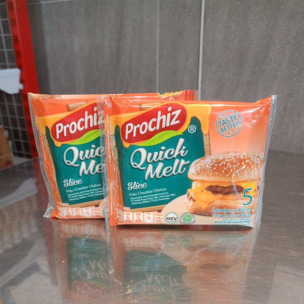 Jual prochiz quick melt slice 5keju cheddar olahan taste better ...