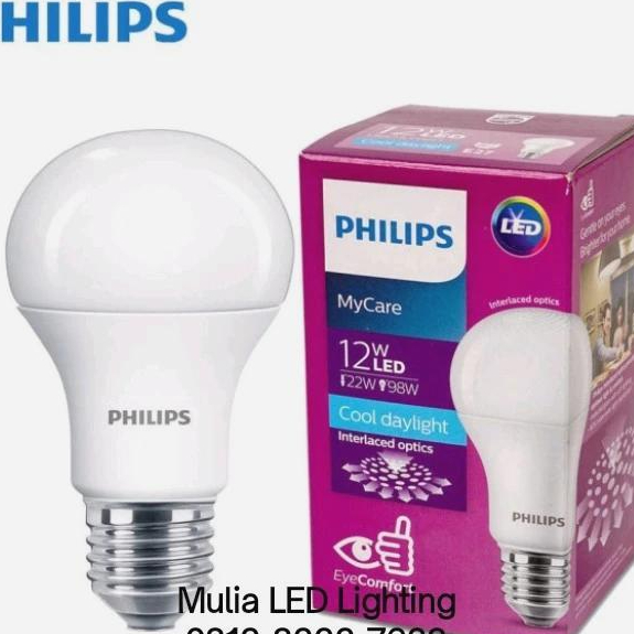 Jual Philips Led Bulb Lampu Bohlam 12 Watt 12Watt Fitting E27 | Shopee ...