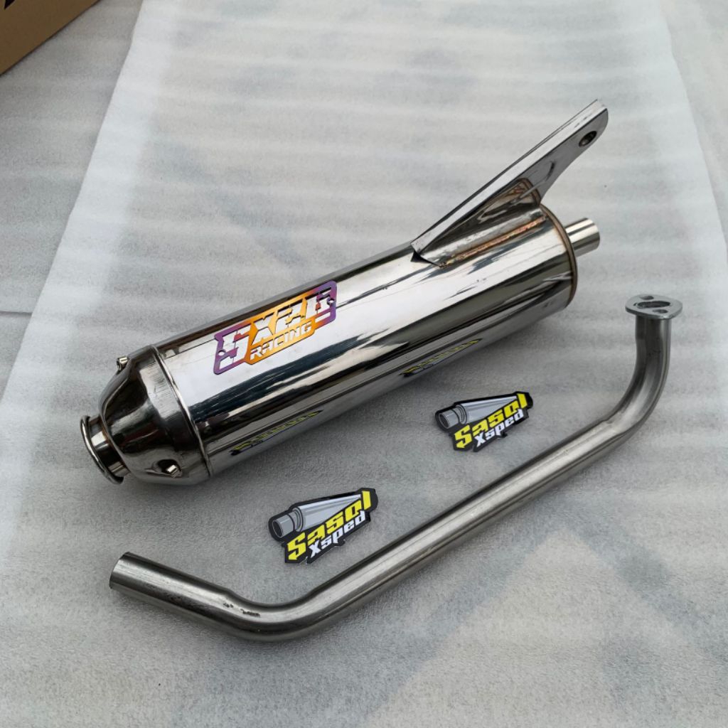 Jual New! Knalpot Bass Adem Shijiro Stainless Sasol Xsped Untuk Beat ...