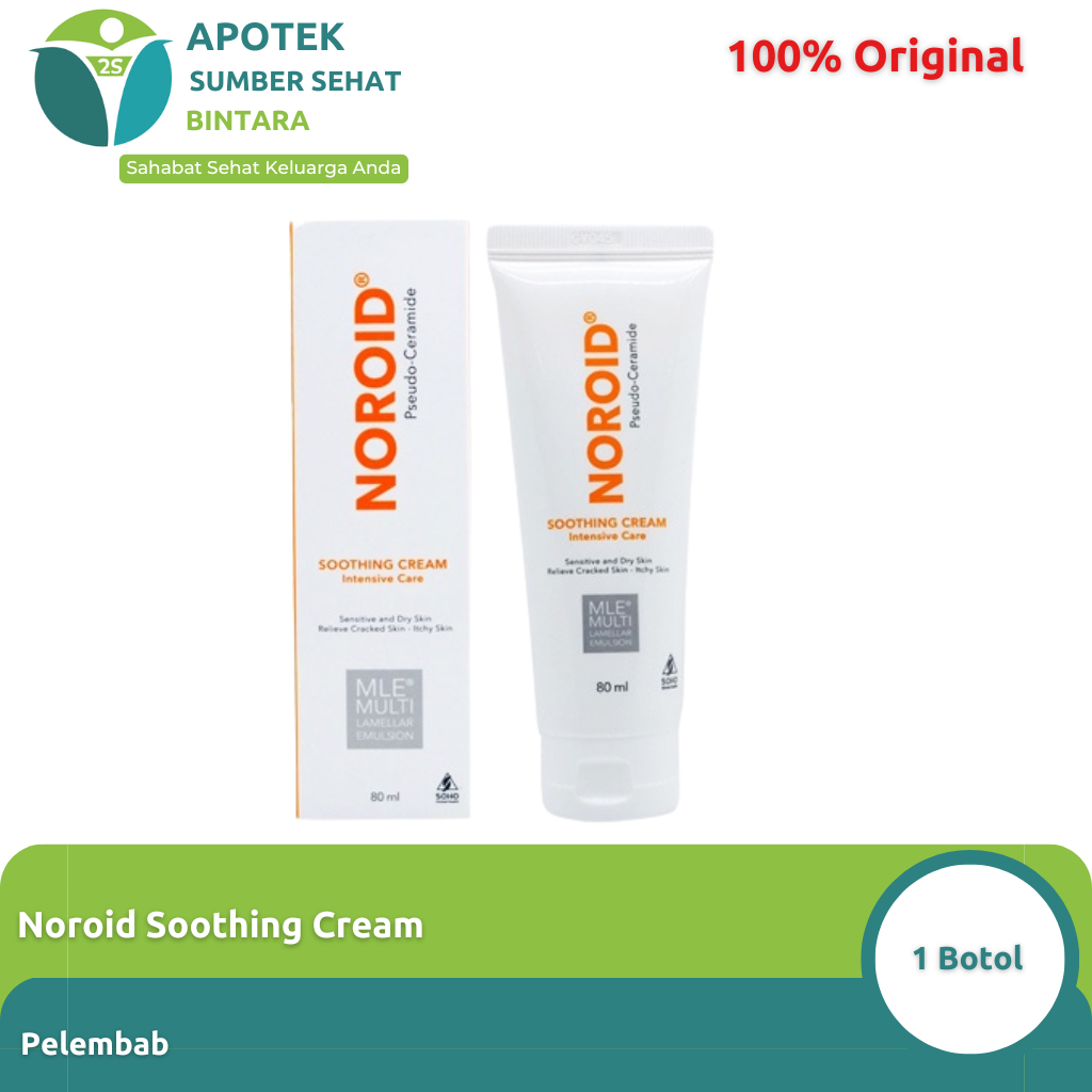 Jual [NOROID] Noroid Soothing Cream | Krim Lembut untuk Kulit Kering & Sensitif | Shopee Indonesia