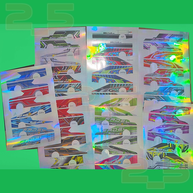 Jual Stiker Hologram Livery Lekuk Miniatur Bus Basuri 1 pasang | Shopee ...