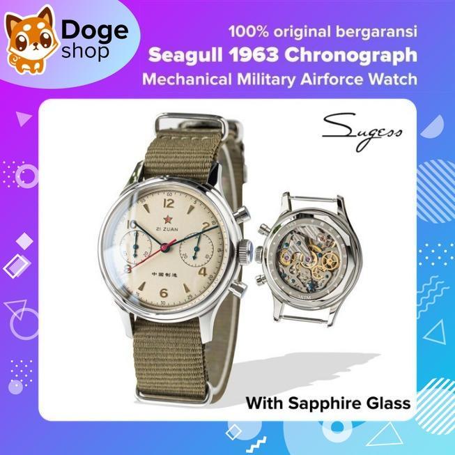 Jual Sugess Seagull 1963 Chronograph Mechanical ST19 Movement Airforce ...