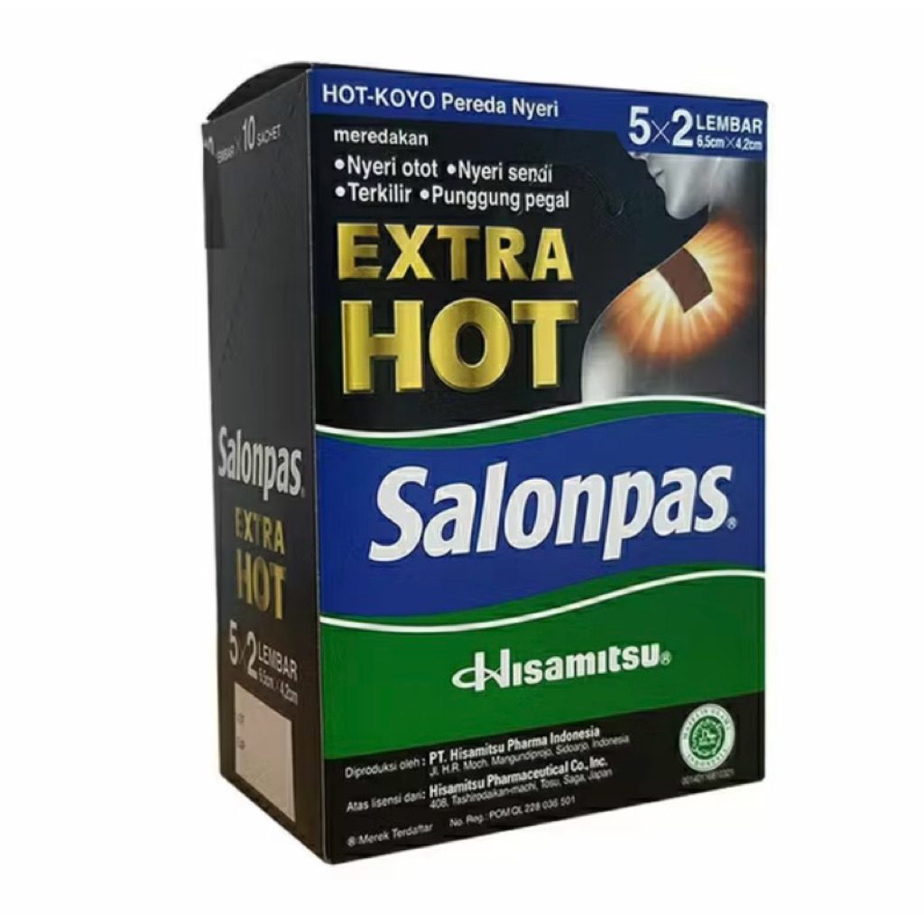 Jual Salonpas Koyo Extra Hot 1 Box Isi 10 Sachet 100 Lembar | Shopee ...
