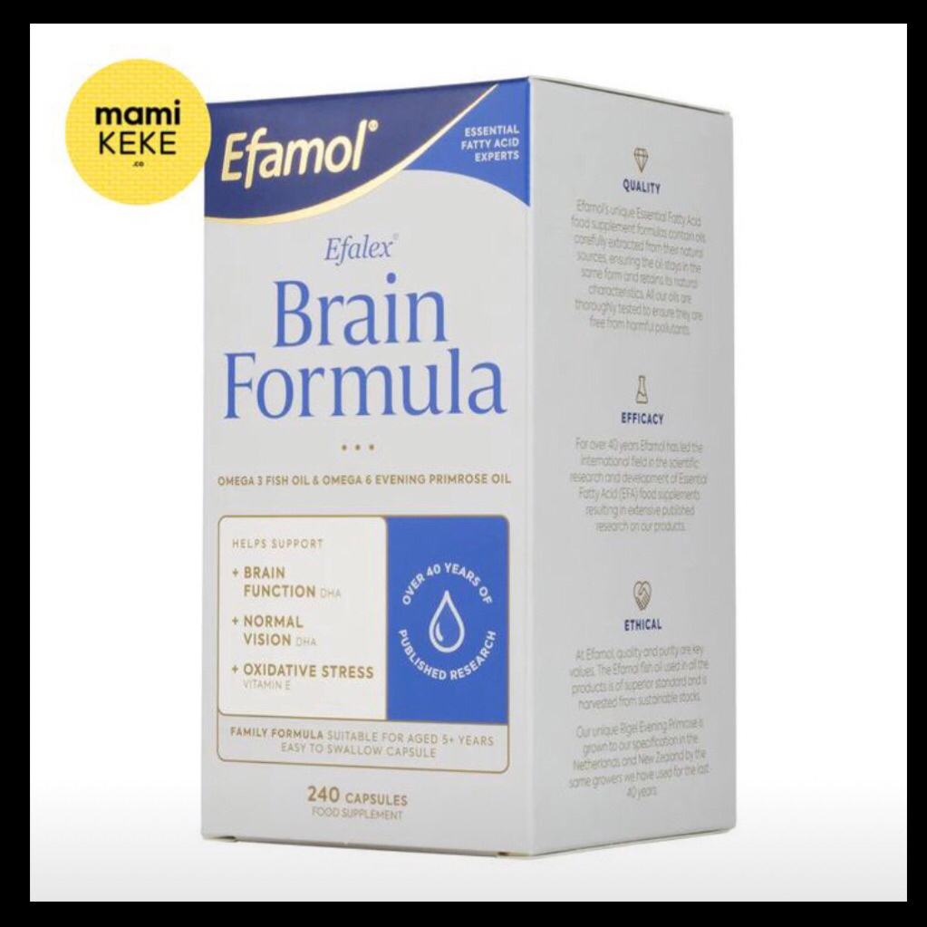 Jual Efamol Efalex Brain Formula Vitamin ADHD Vitamin Autism Efamol ...