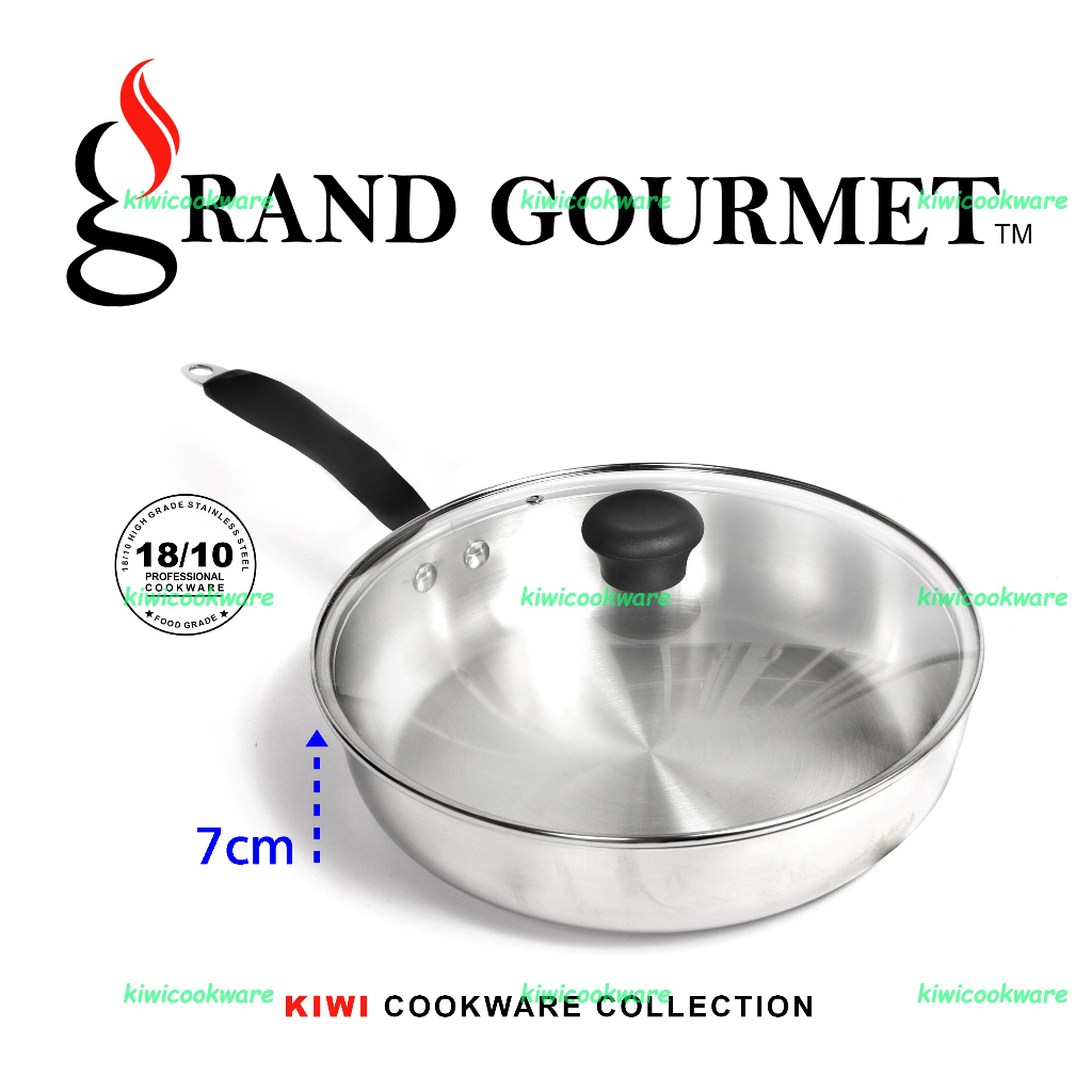 Jual Frypan 30cm Wajan Penggorengan Frying Pan Stainless Steel Premium Ekspor Brand Grand ...