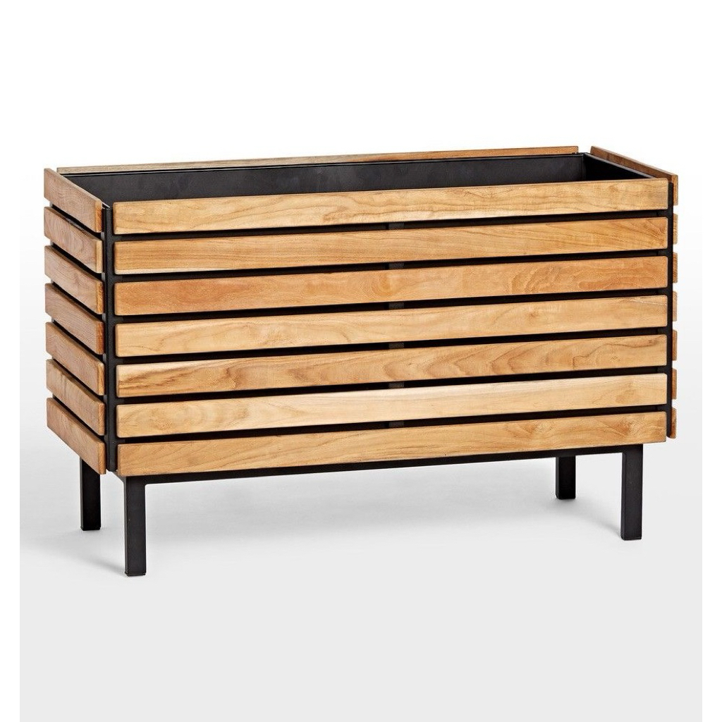 Jual POT TANAMAN BESI MIX KAYU | 50x70x30 | PLANTER BOX | Shopee Indonesia