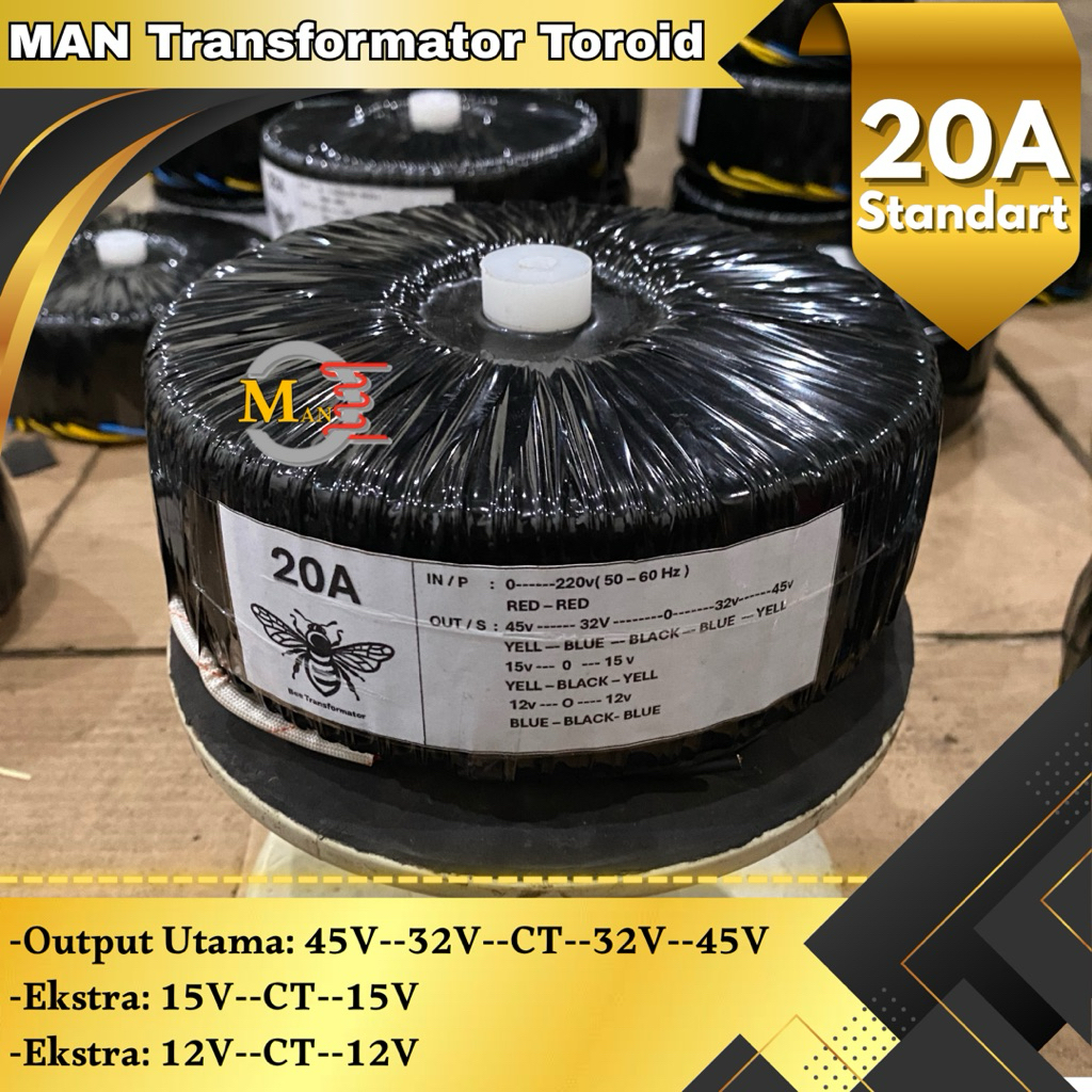 Jual Trafo Toroid Donat 20a ct 45v 32v | Shopee Indonesia