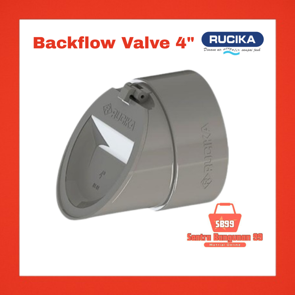 Jual Rucika Back Flow Valve / Backflow Valve / Katup Got Anti TIkus 4 ...