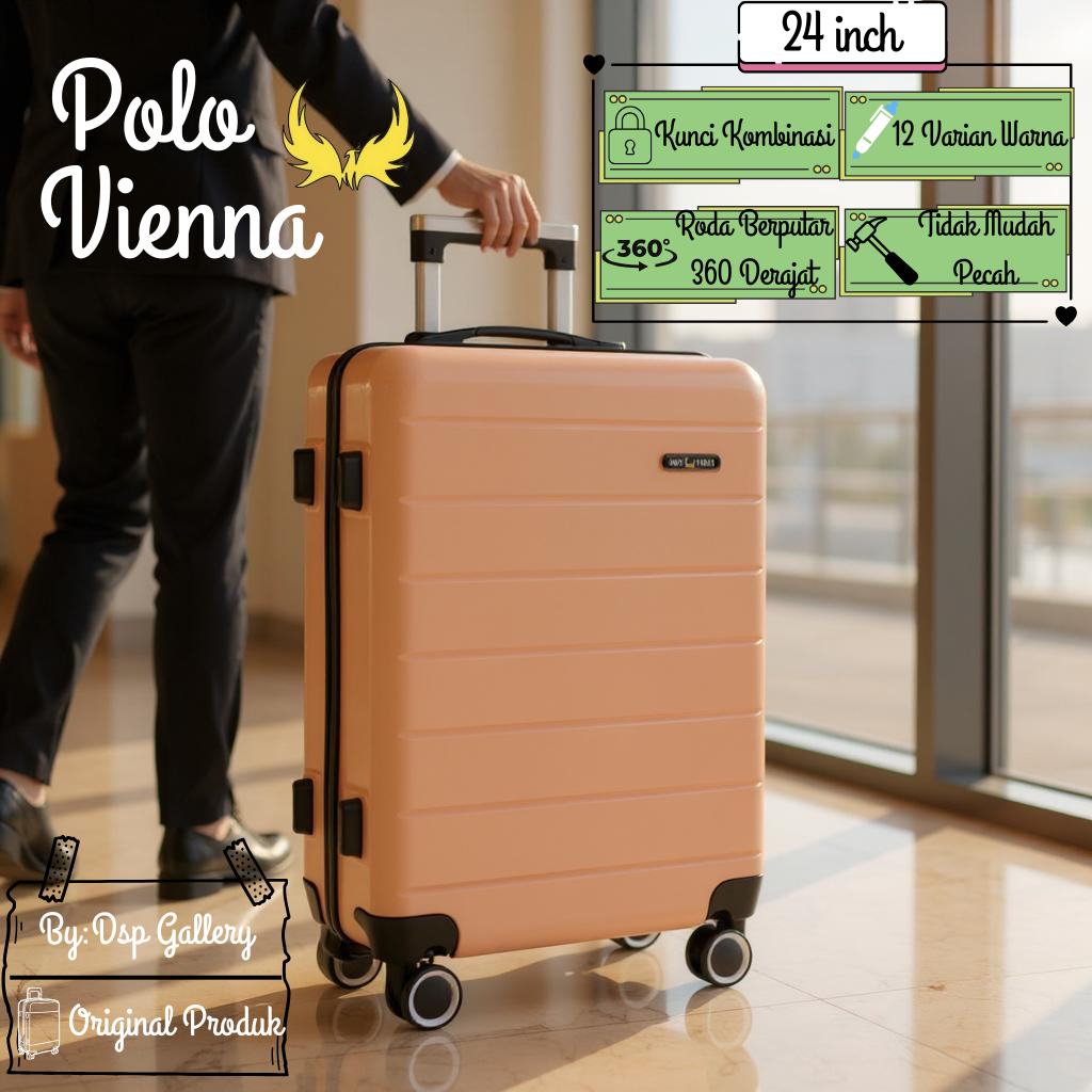 Jual MEGA SALE 10.10 KOPER 24 INCH 001 POLO VIENNA BISA COD KOPER ...