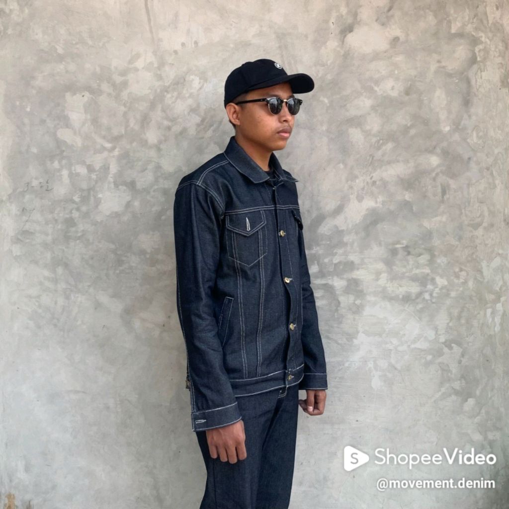 Jual JAKET JEANS PRIA/JAKET DENIM SELVEDGE | Shopee Indonesia