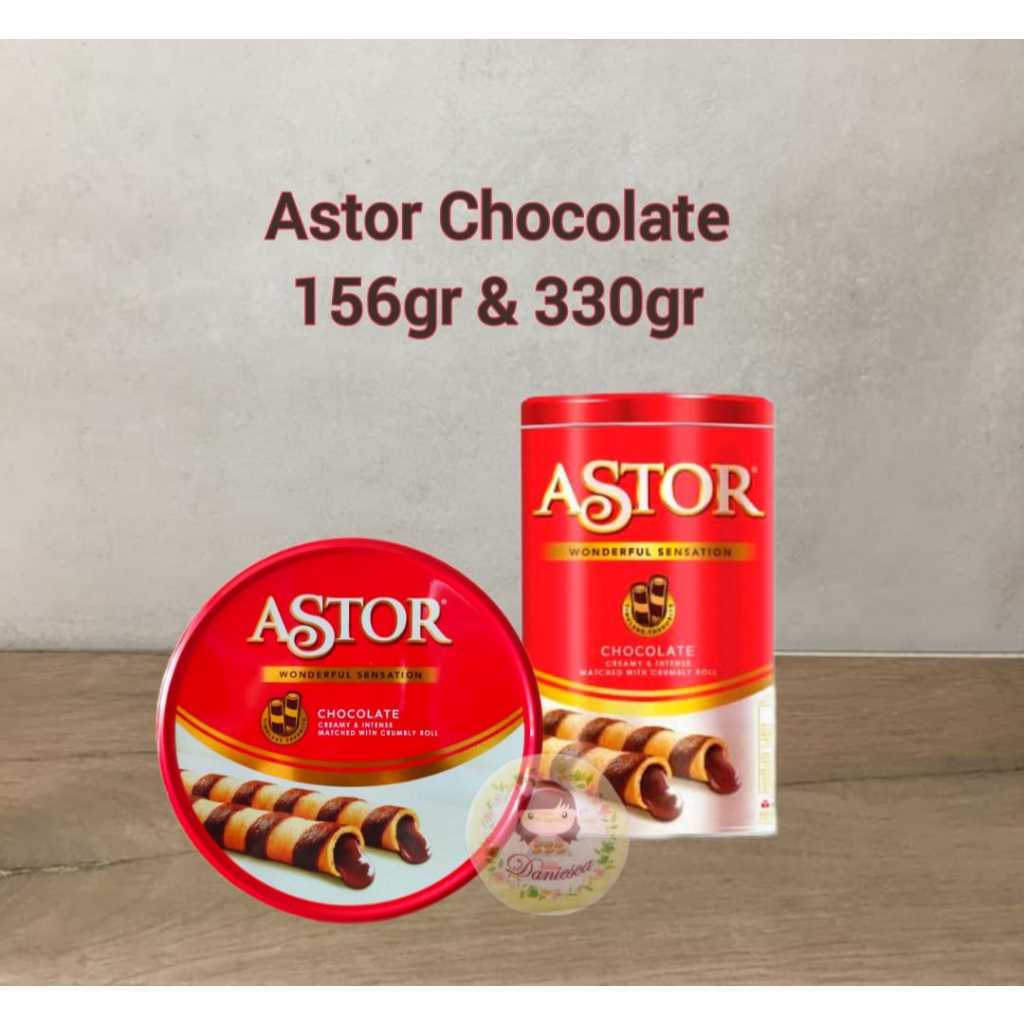 Jual Astor kaleng besar 330gr kecil 156 gr astor chocolate wafer stick ...