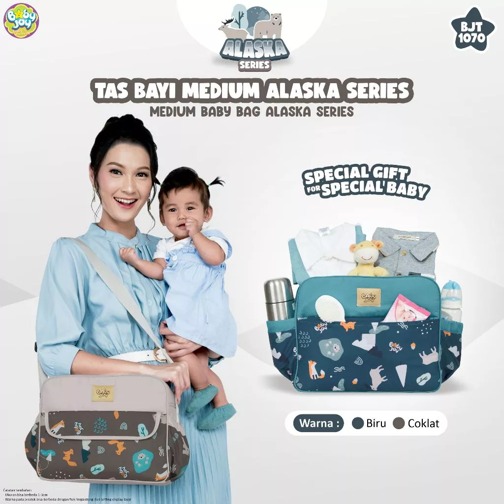 Jual Baby Joy Tas Bayi Medium Alaska Series BJT1070 | Frozy Series ...