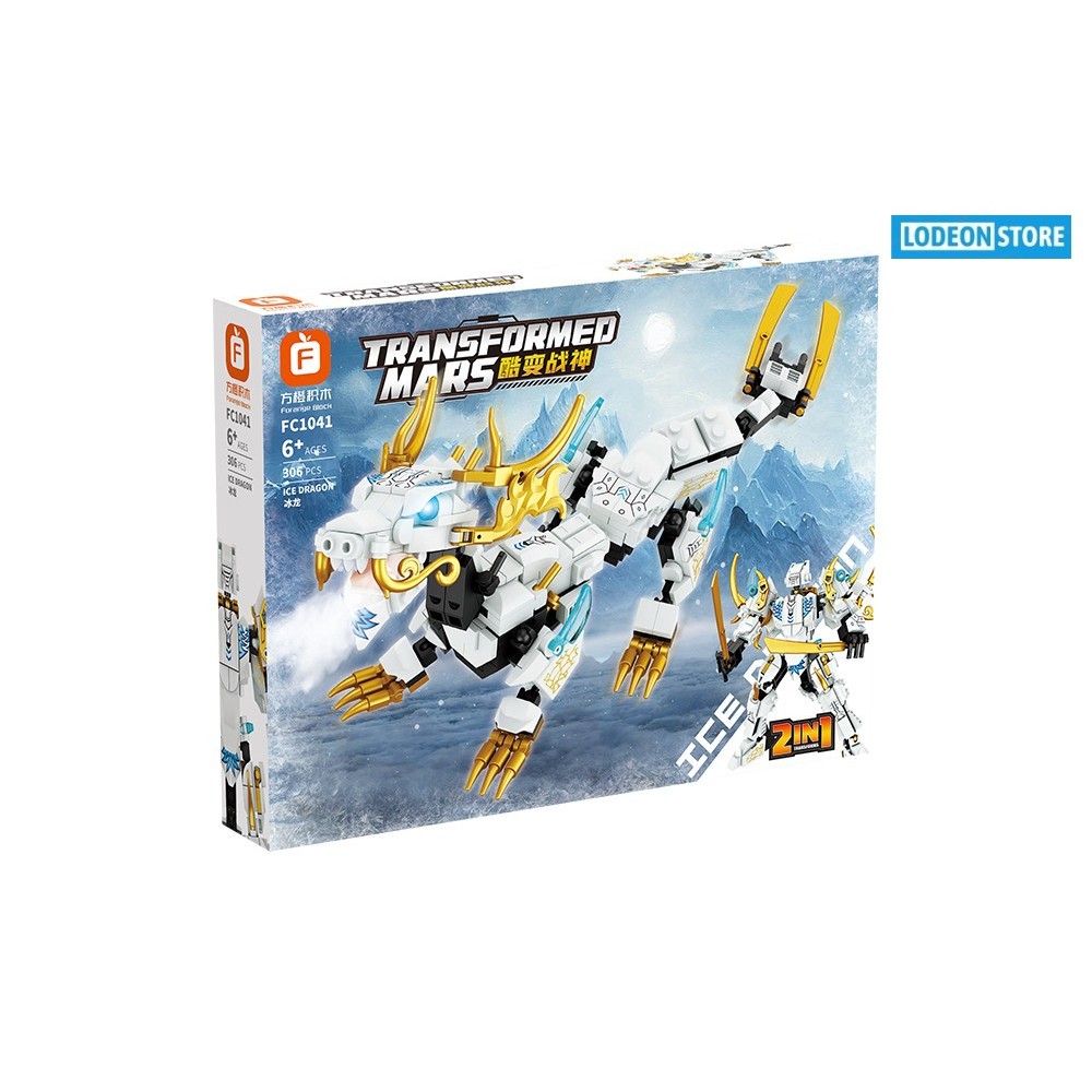 Jual Brick Forange Block Ice Dragon Transformed Mars 2 in 1 FC1041 ...