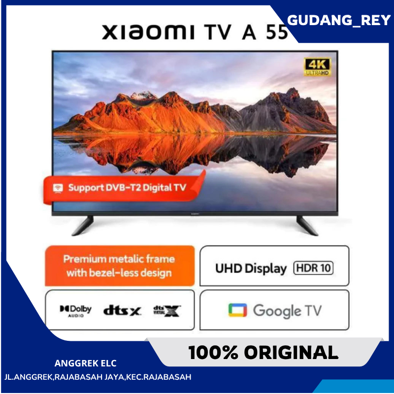 Jual Xiaomi Google TV A 55 2025 | Layar HDR 4K | Bezel Ultra Tipis ...