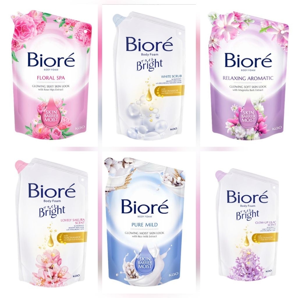 Jual Biore Body Wash Sabun Mandi Cair Refill 400mL & 380mL | Shopee Indonesia