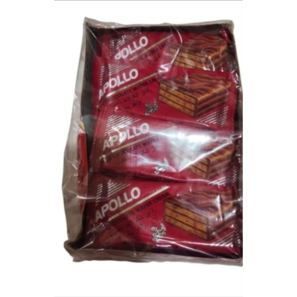 Jual APOLLO CHOCOLATE WAFER CREAM ISI 24 PCS | Shopee Indonesia