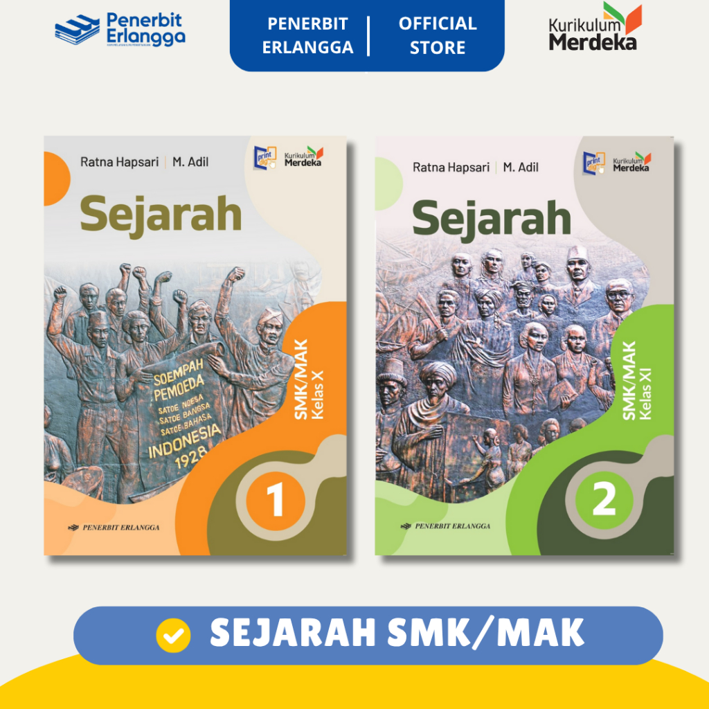 Jual [Erlangga Official] Sejarah Smk/Mak Kelas 10 11 Kurikulum Merdeka | Shopee Indonesia