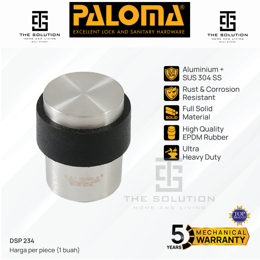 Jual Door Stop Stopper PALOMA DSP 234 Karet Penahan Pintu Dinding ...